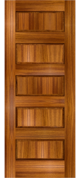 Elegant Custom Raised Panel Teak Doors | Estate Millwork