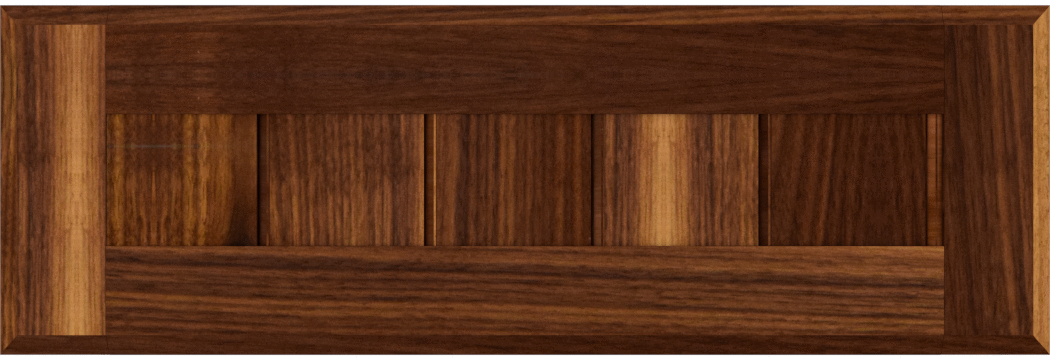 Custom Beadboard Walnut Drawer Fronts | Estate Millwork