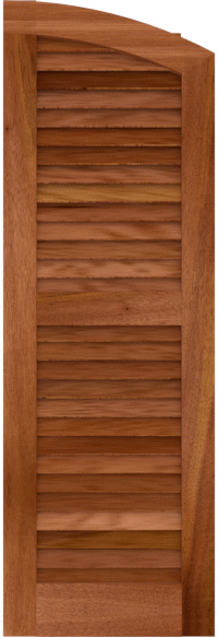 Premium Custom Spanish Cedar Arched Shutters | Estate Millwork