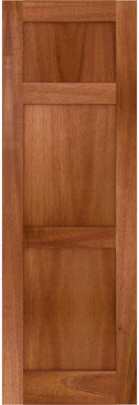 Premium Custom Spanish Cedar Flat Panel Shutters | Estate Millwork