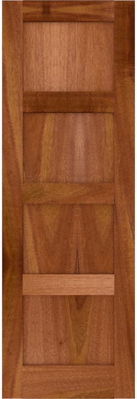 Premium Custom Spanish Cedar Flat Panel Shutters | Estate Millwork