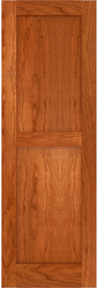 Premium Custom Cherry Flat Panel Shutters | Estate Millwork
