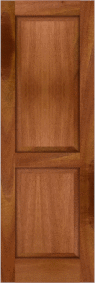 Premium Custom Spanish Cedar Raised Panel Shutters | Estate Millwork